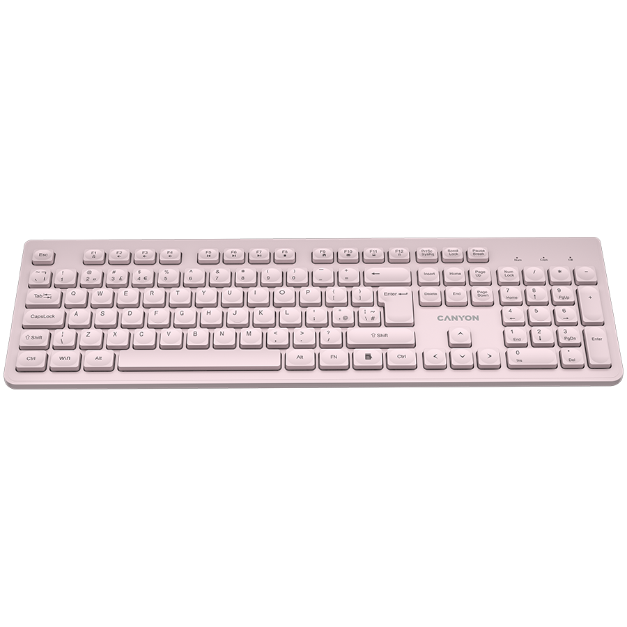 CANYON keyboard HKB-W01 UK/US AAA Wireless - Beige – Technomobi (Pty) Ltd