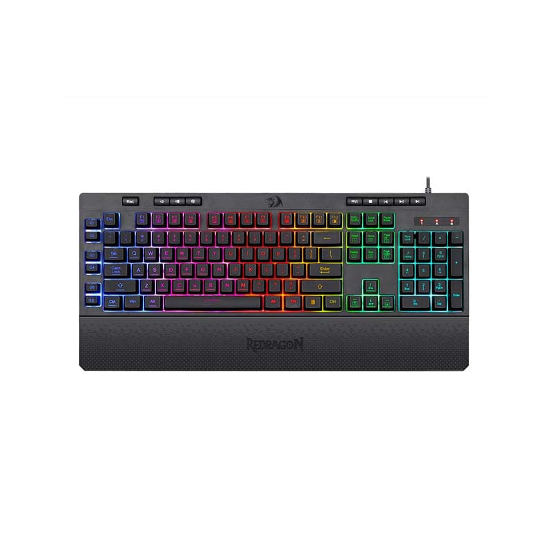 Redragon Shiva K512 104-Key Membrane RGB Gaming Keyboard - Black ...
