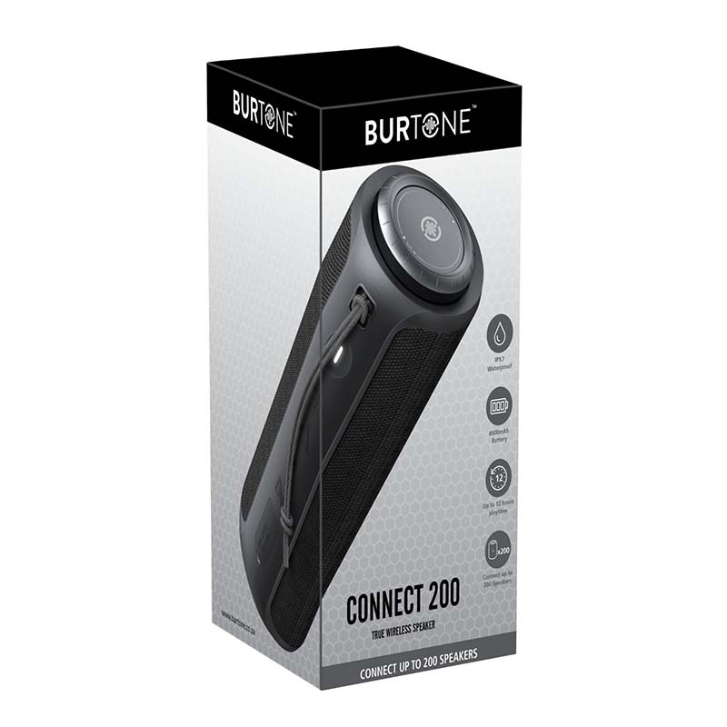 Mini Speakers - Burtone Large Connect 200 Bluetooth Speaker - Black was ...