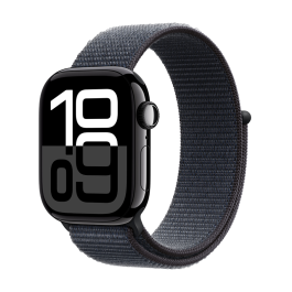 Apple Watch Series 10 GPS 46mm Jet Black Aluminium Case with Ink Sport ...