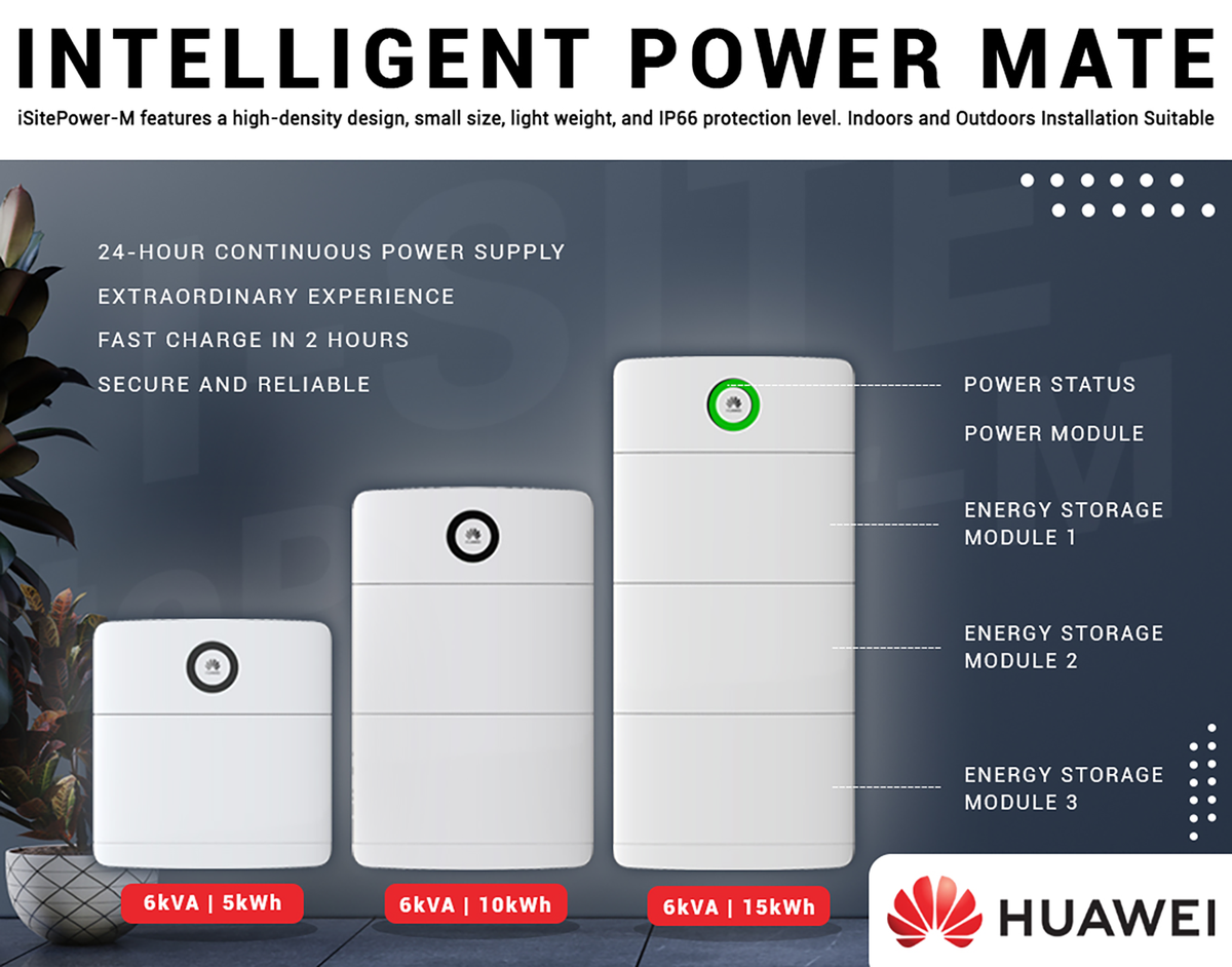 Huawei - Huawei iSite Power-M Back Up Power System - 15KW Inverter ...